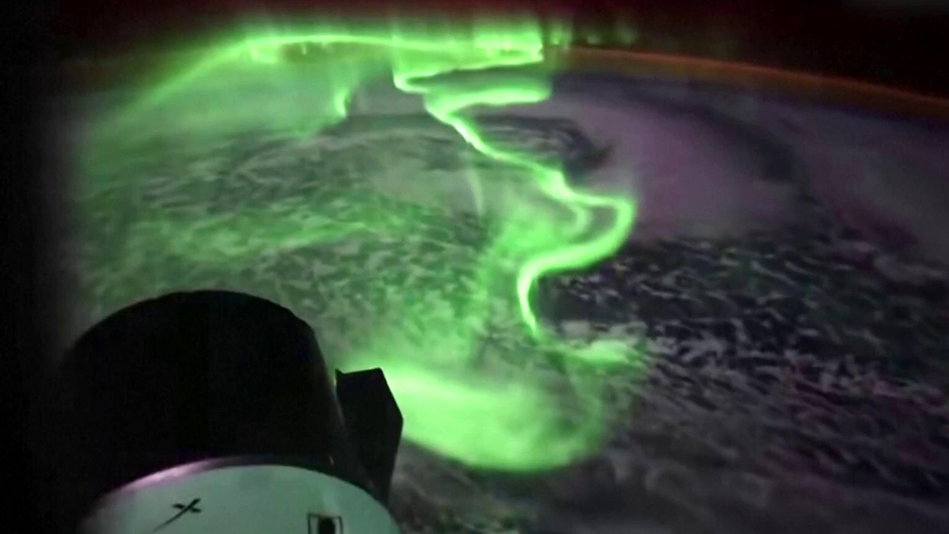 See images of the southern lights captured from space