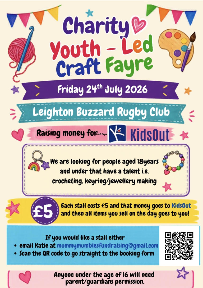 Charity youth-led craft fayre