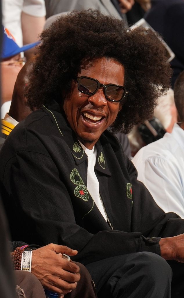 Jay-Z shows off afro hair transformation at NBA Finals