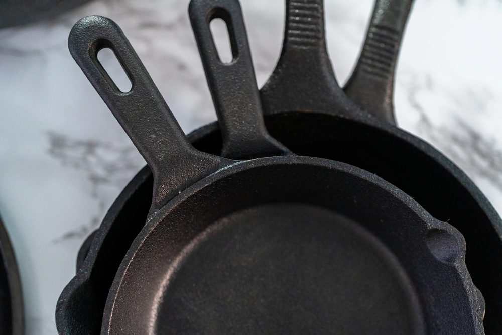 Vintage cast iron skillets worth checking for rare markings before you sell
