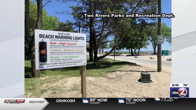 Two Rivers beach safety system alerts swimmers to water hazards