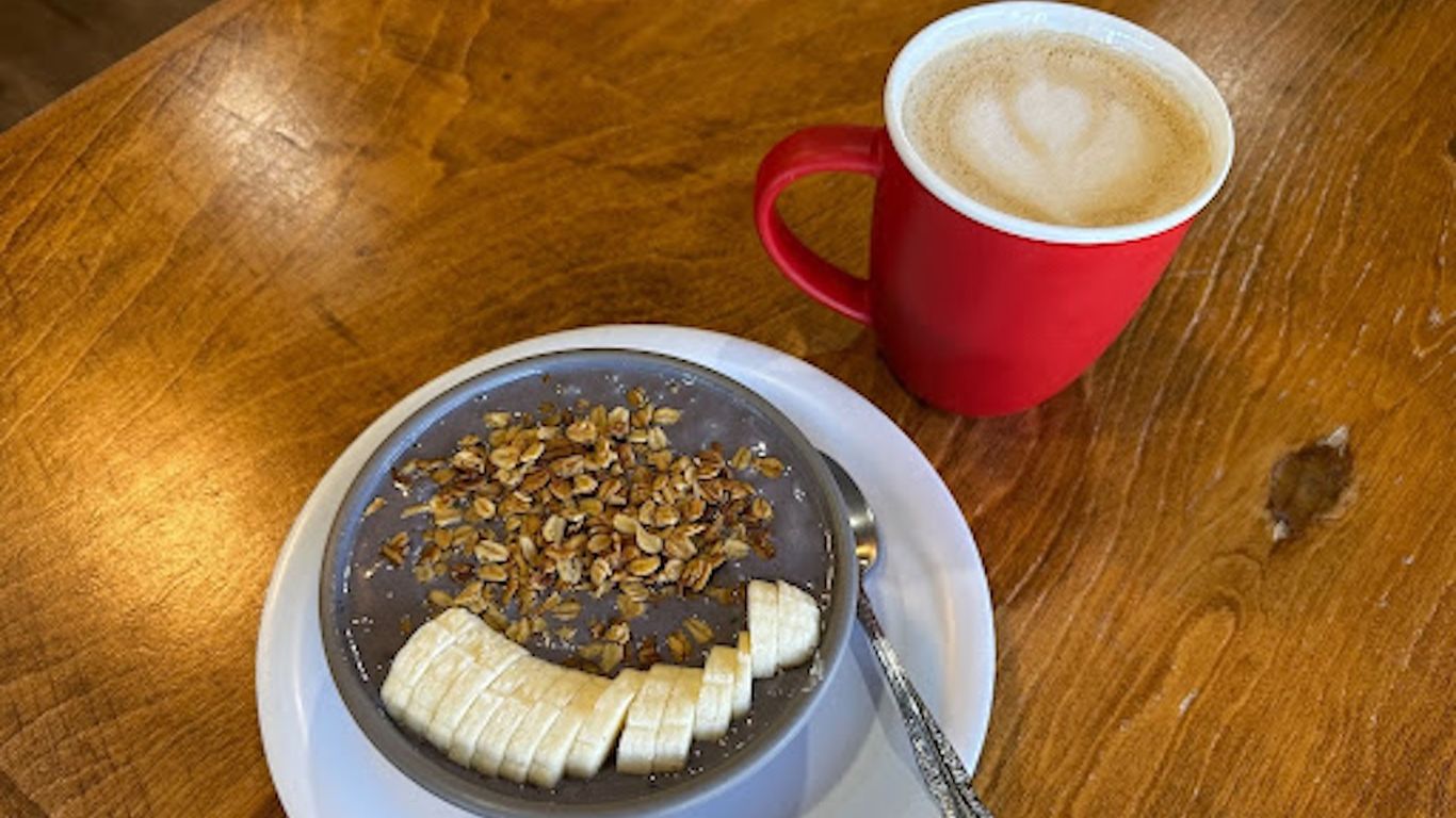 Climb up to the Treehouse Cafe for your morning fix