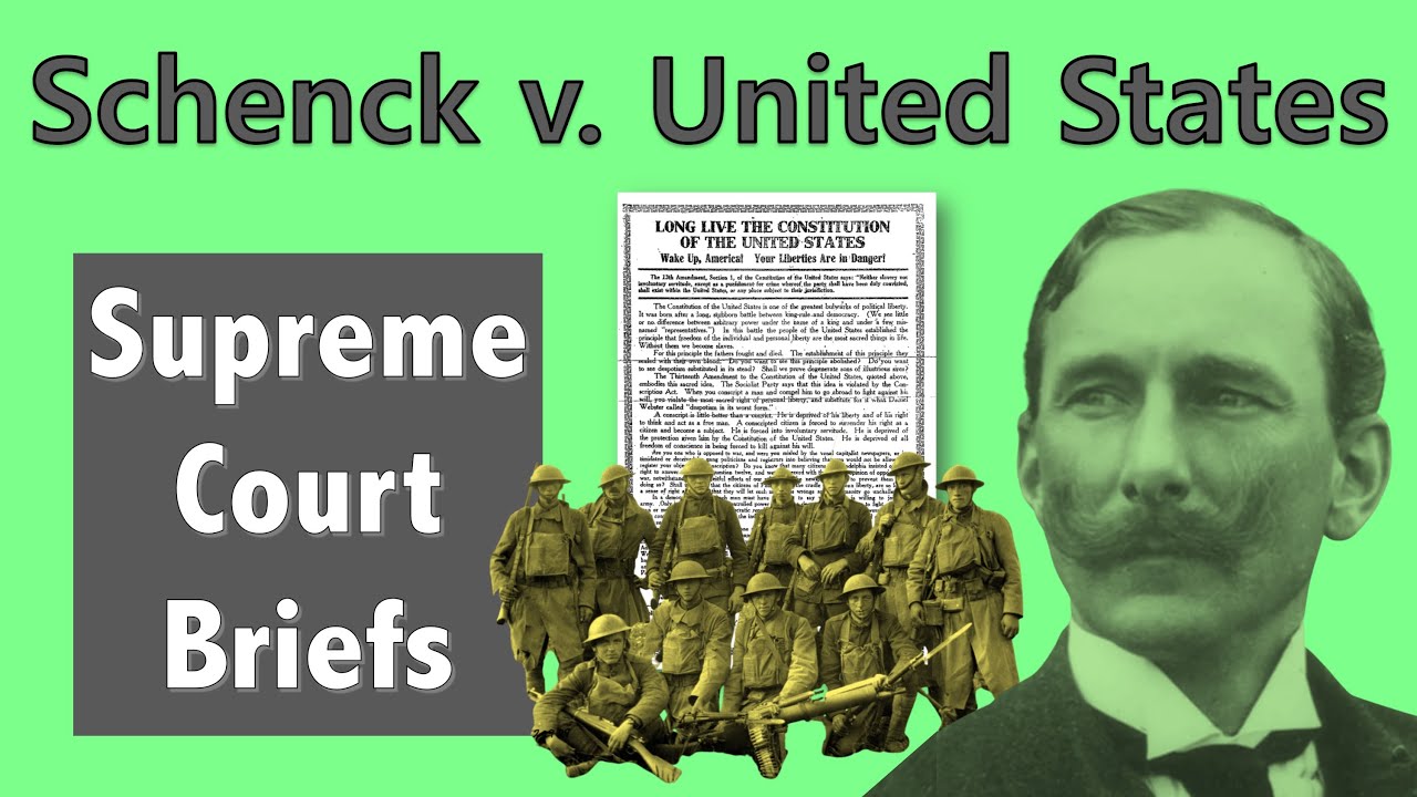 When can speech be banned? | Schenck v. United States