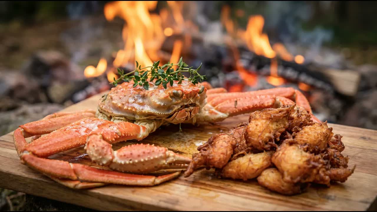 Snow crab in beer batter: Better than any Michelin dish