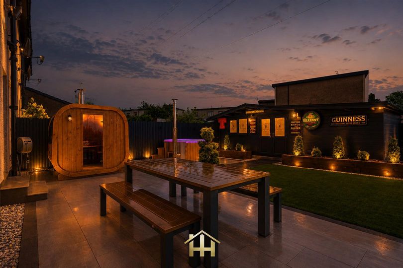 For sale: The modest Dundee home with its own bar and stunning garden ...