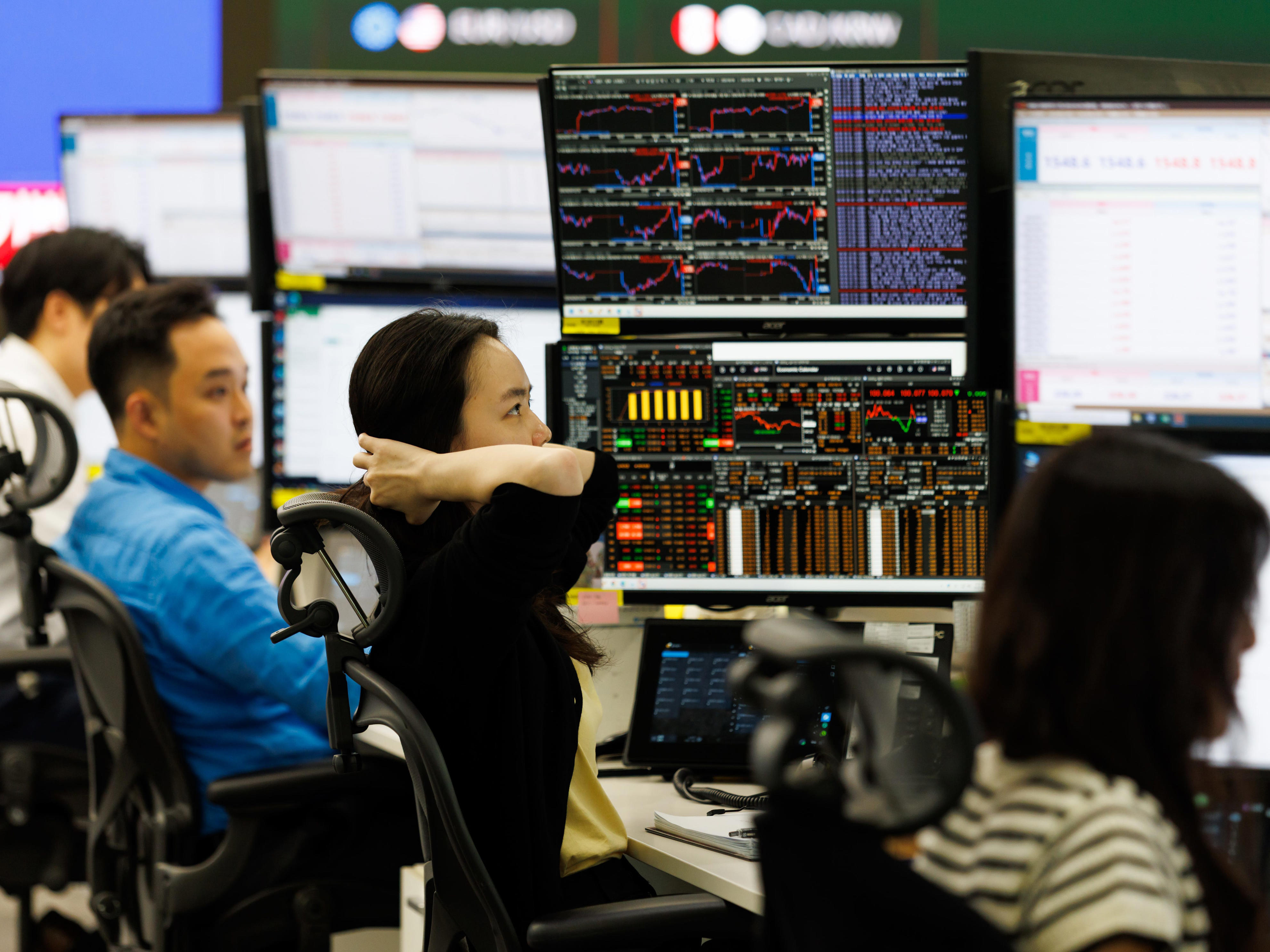 South Korea's red-hot stock market is having a wild start to the week