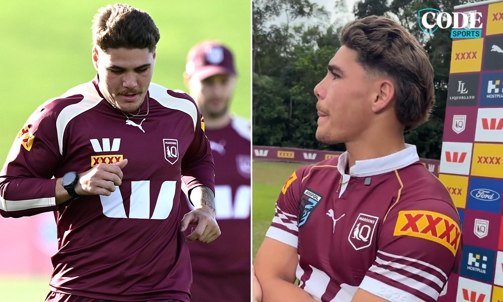 Reece Walsh involved in heated exchange with press