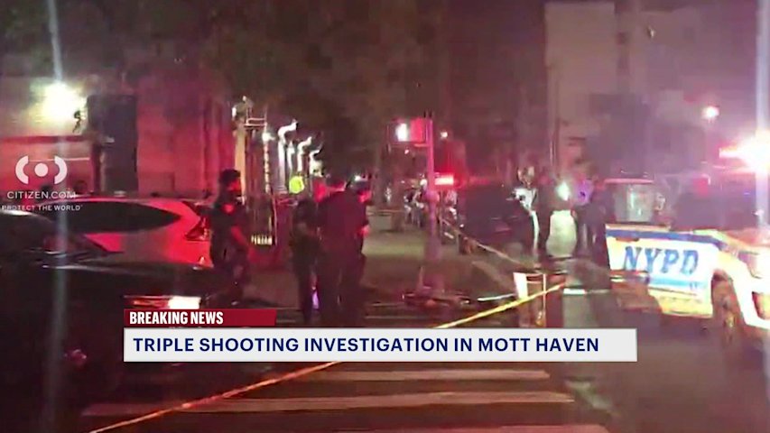 Two men and a teen shot in Mott Haven; two people in custody
