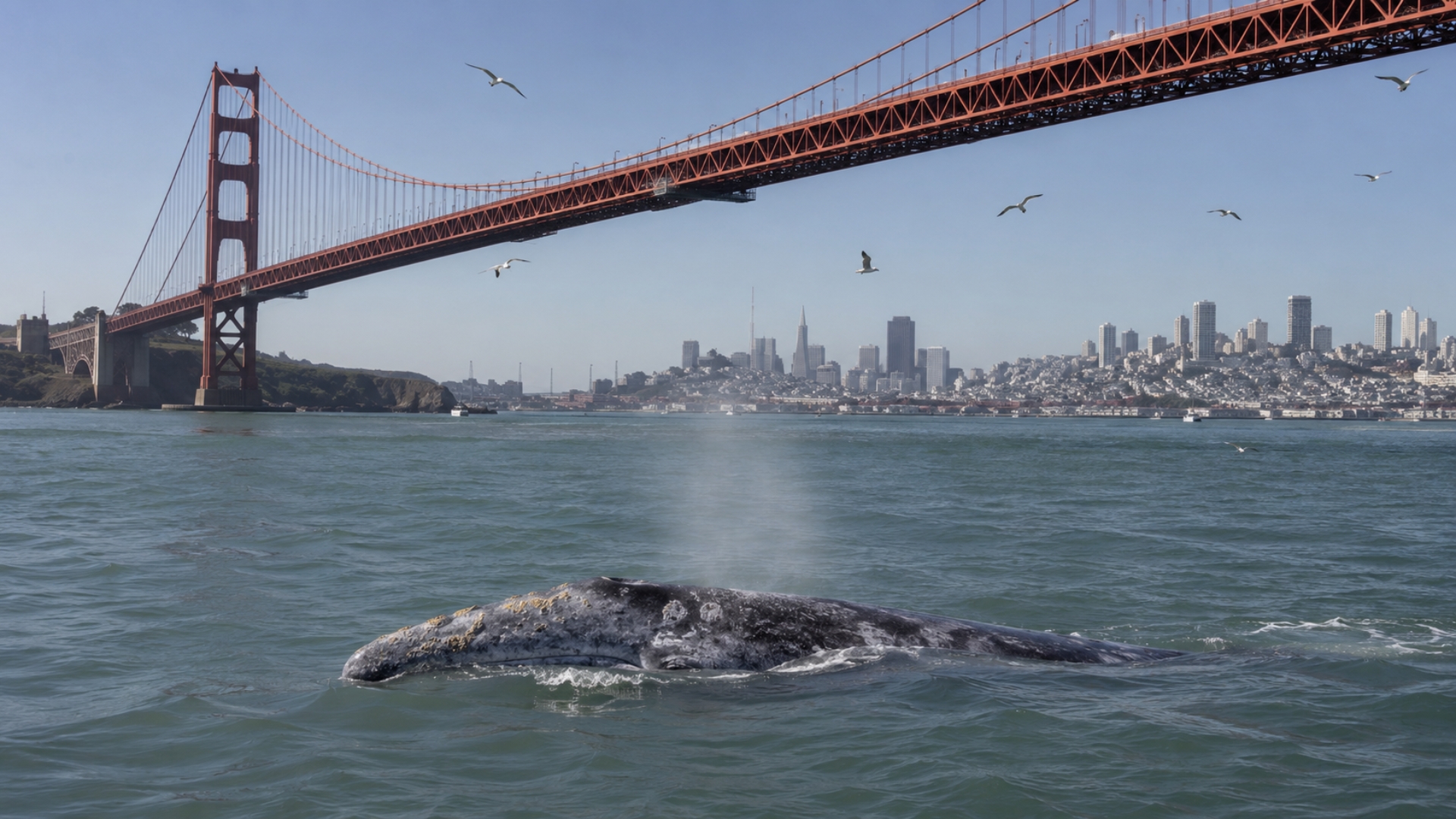 Why more gray whales are appearing in one of America's busiest bays