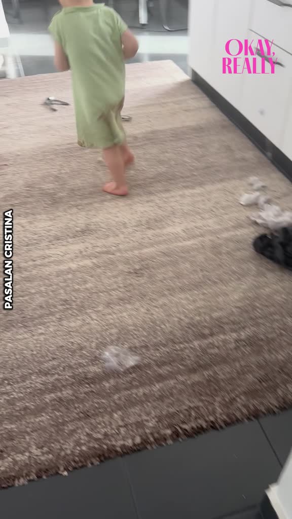 Mom walked in to find cocoa powder everywhere