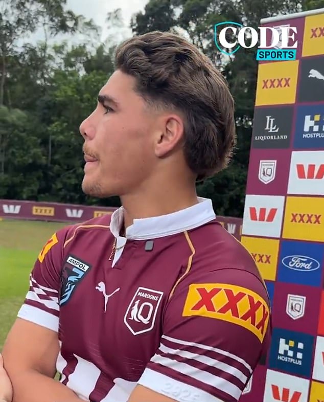 Reece Walsh involved in heated exchange with press