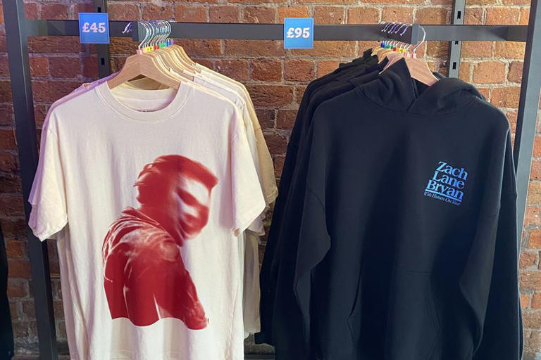 Zach Bryan Liverpool pop up opens ahead of Anfield show with £45 t-shirts