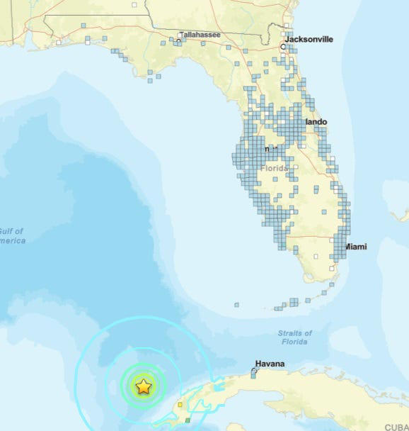 Could Florida feel aftershocks after Cuba earthquake? How to check