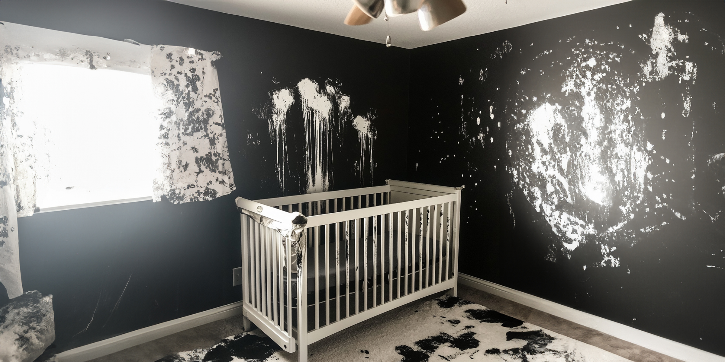 I returned home after giving birth to find my baby's room destroyed and ...