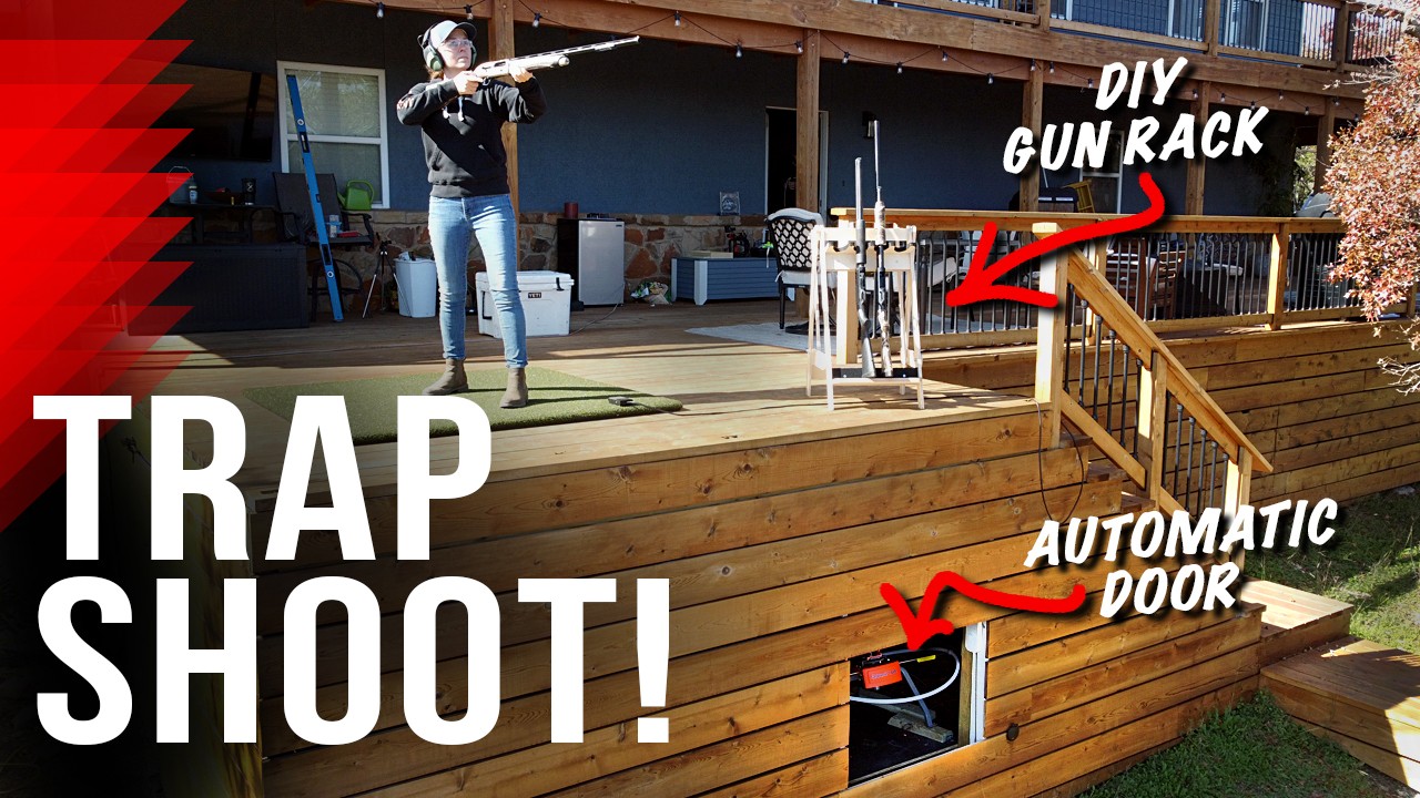 DIY portable trap shooting range setup