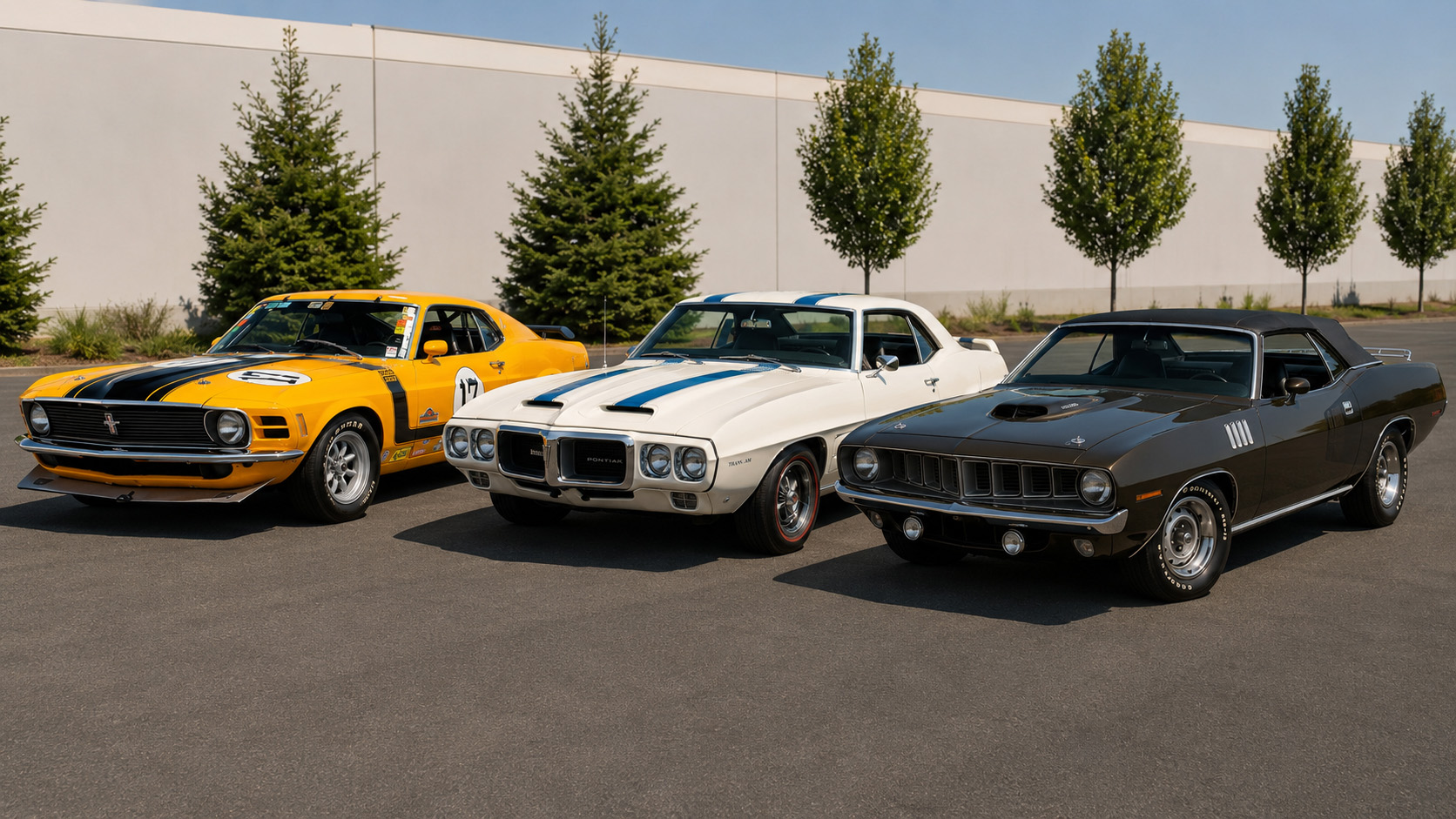 Classic muscle car graphics that defined an era