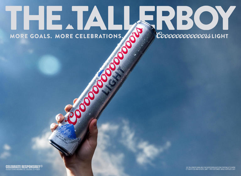 Coors Light launches a massive Tallerboy canister