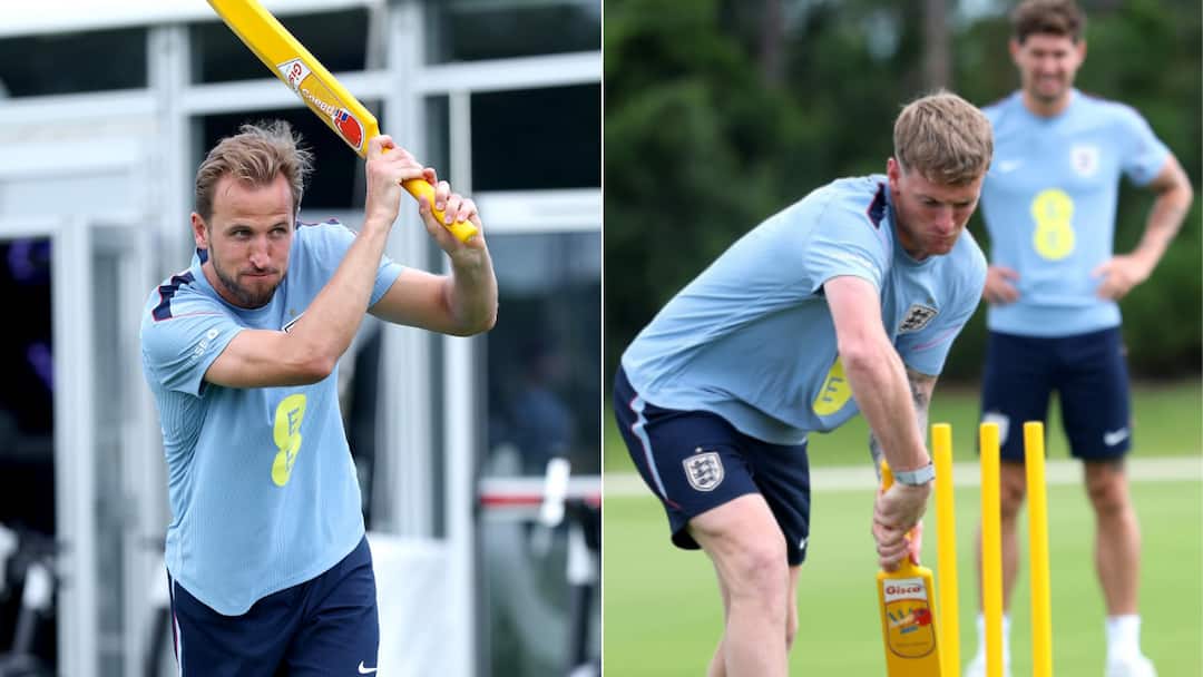 Harry Kane, Jude Bellingham & co swap football with cricket ahead of ...