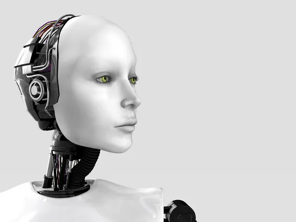 A robot face practiced lip-sync in a mirror, and the hard part was "B"