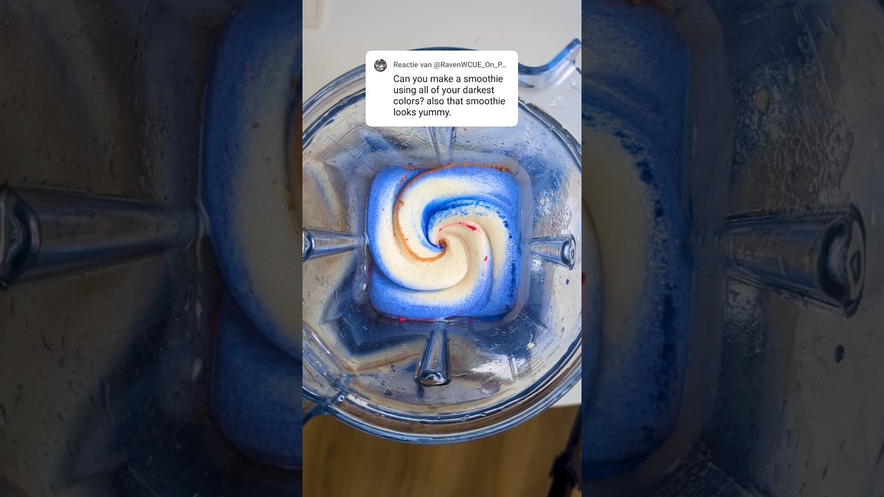 Mixing all of my dark smoothie colors