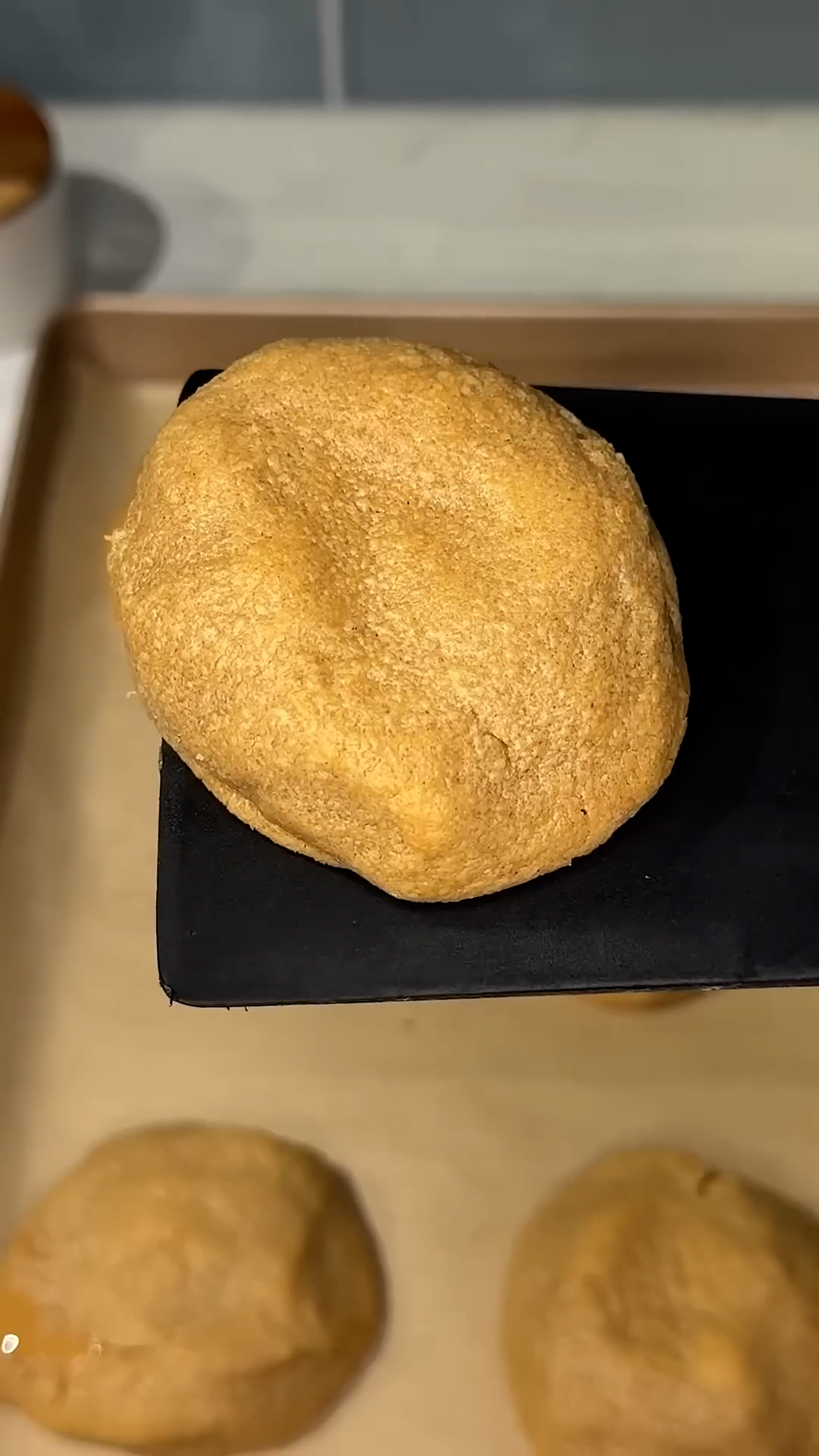 Soft cookies hide a hidden center of melty sweet peanut butter