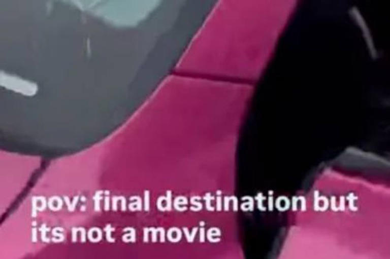 DJ Afrojack's final destination moment as metal blade pierces car ...