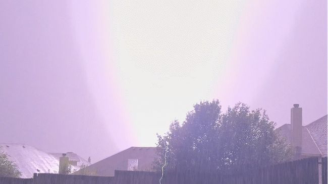 'Too close for comfort': Incredible lightning strike caught on camera
