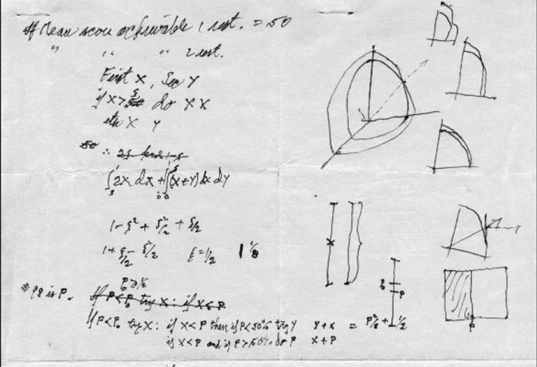 Physicist Richard Feynman's forgotten notes on 'the restaurant problem ...