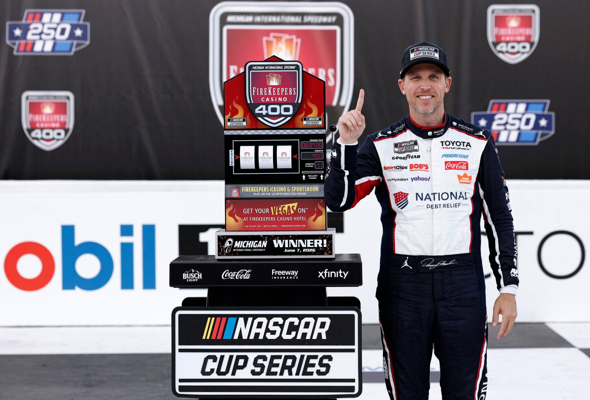 Denny Hamlin names the driver he expects to replace him for Joe Gibbs ...