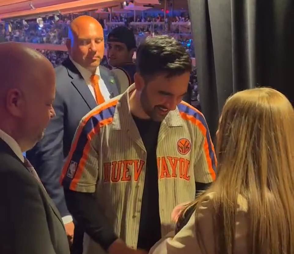 Mamdani joins Knicks fans after paying $1K for standing-room ticket