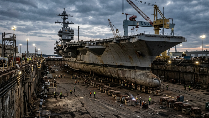 The hidden dry dock crisis threatening America’s aircraft carrier fleet