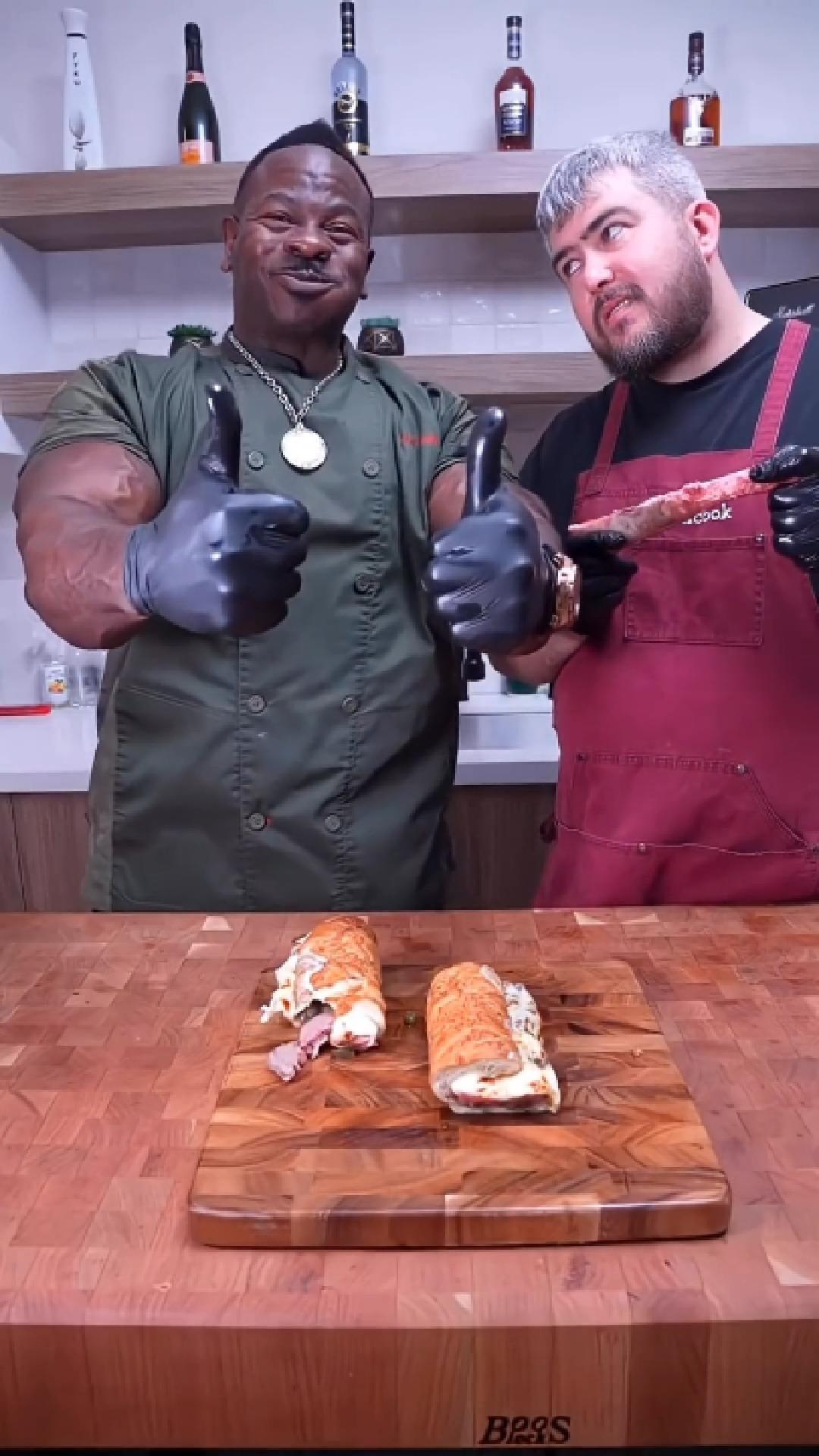 Chef Rush gives this steak sandwich two thumbs up