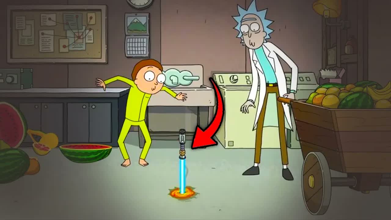 What happens if you drop a lightsaber vertically?