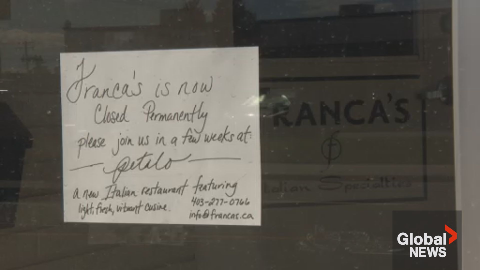 A handful of Calgary's well-known restaurants closed their doors last month