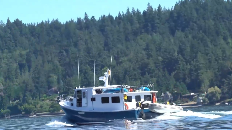 Autonomous boat completes a 50km waypoint mission