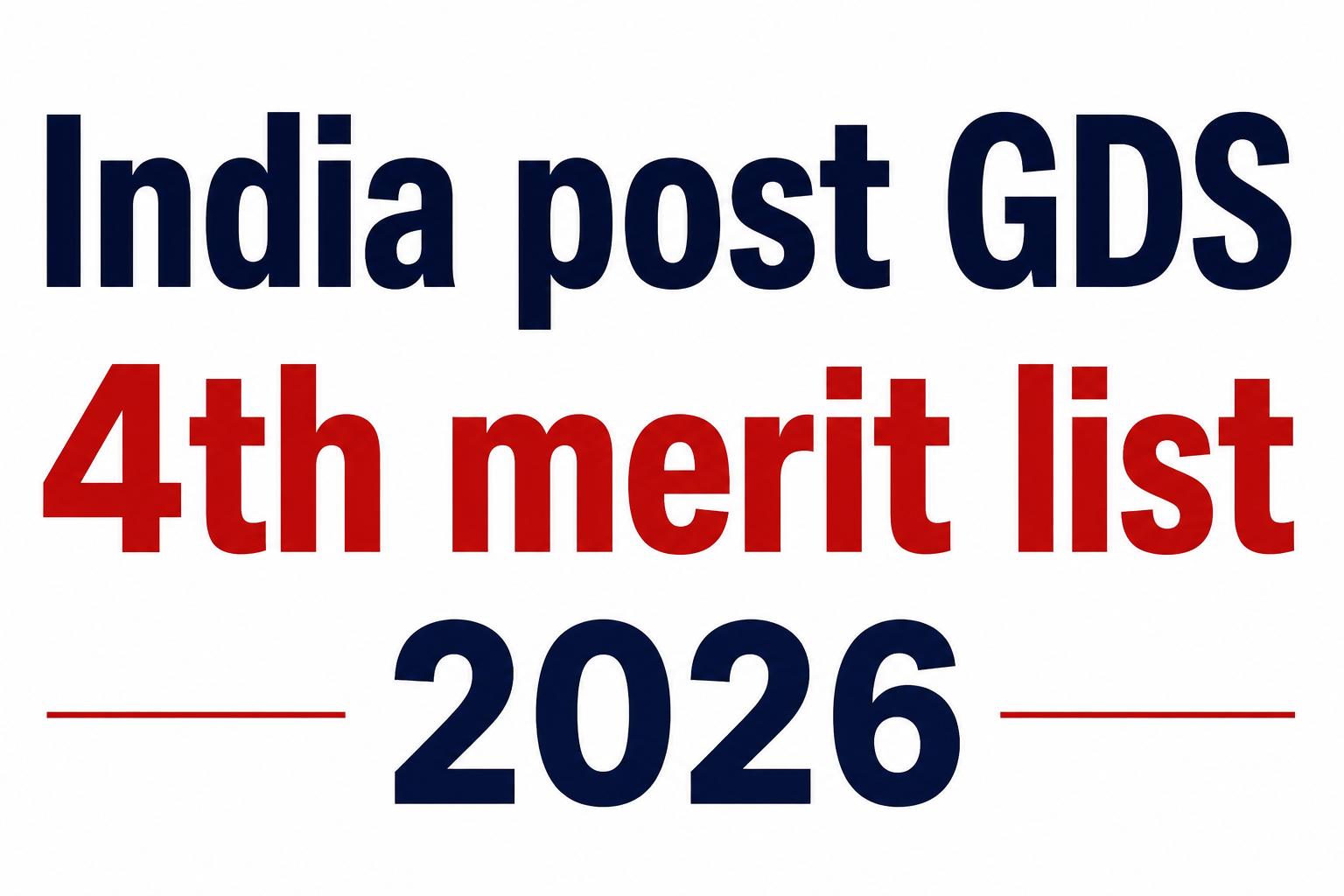 India Post GDS 4th merit list 2026 released at indiapost.gov.in; check ...