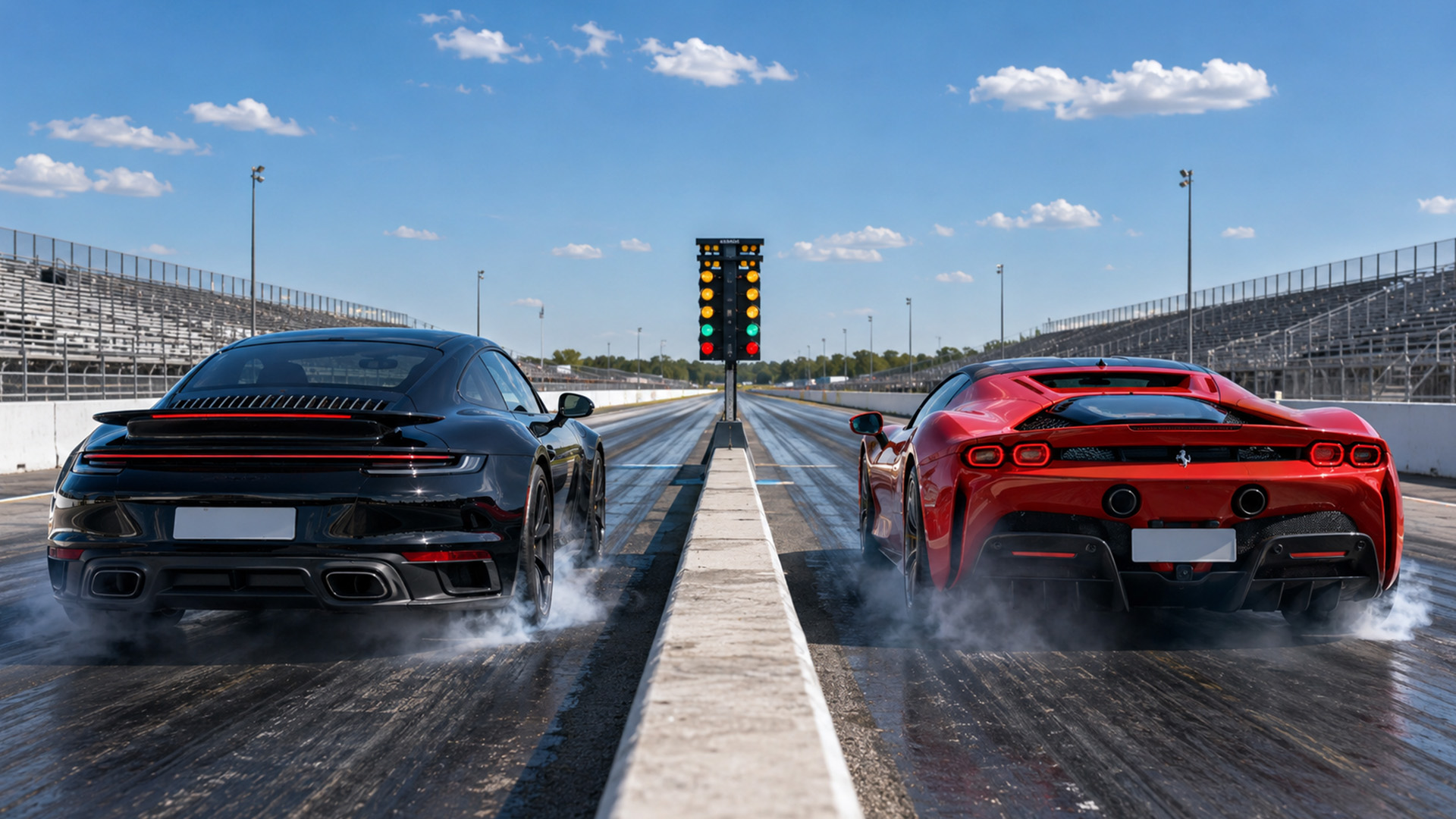 Can 950HP Porsche 992 Turbo S beat Ferrari SF90 in drag race