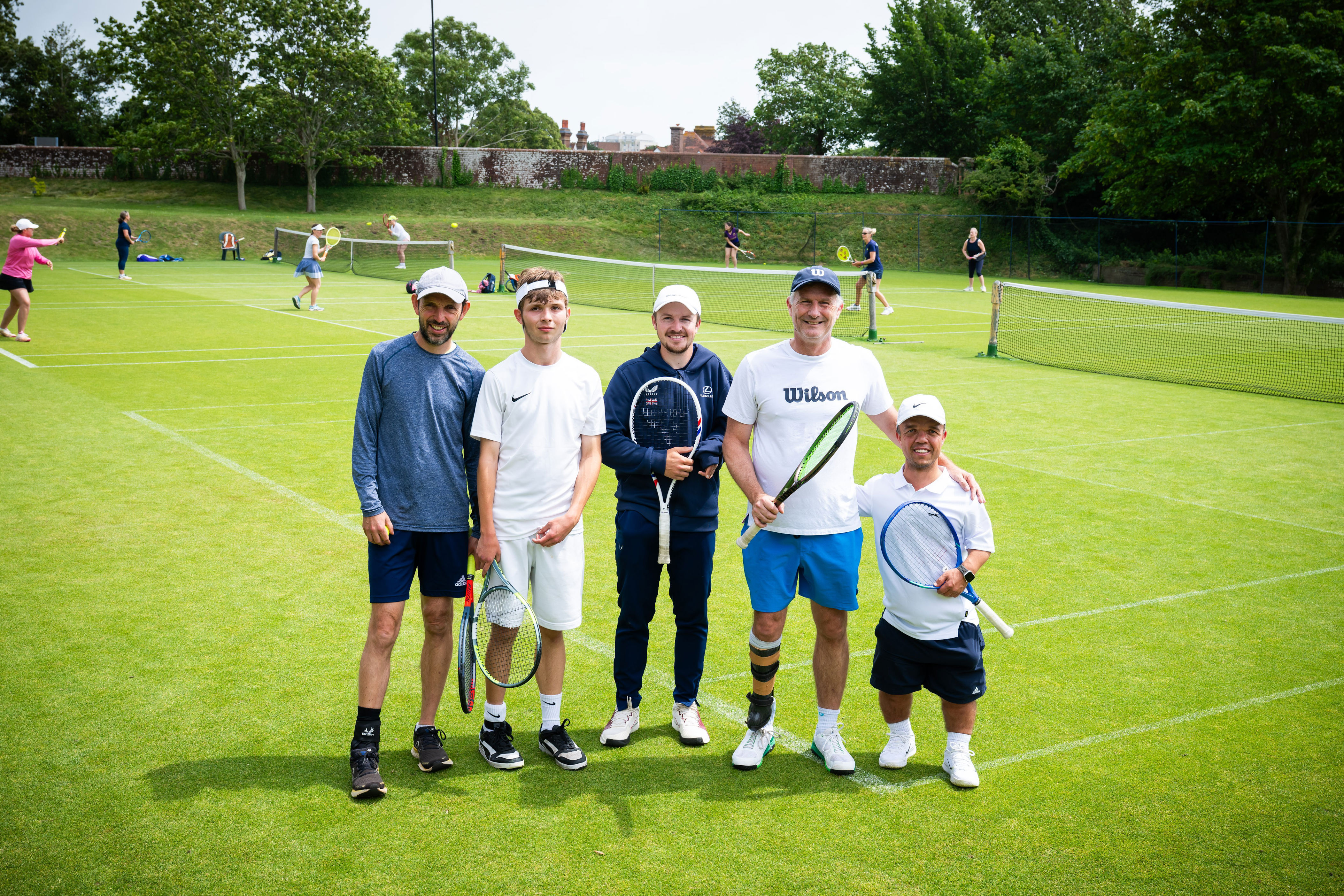 GB para-standing players practice at Meads LTC