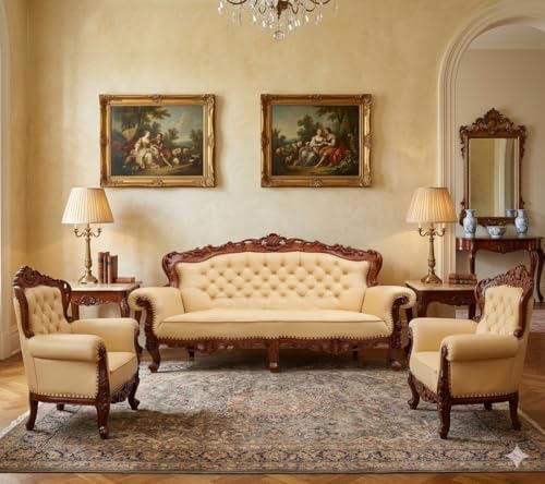 10 modern teak wood sofa set designs that combine utmost comfort with ...
