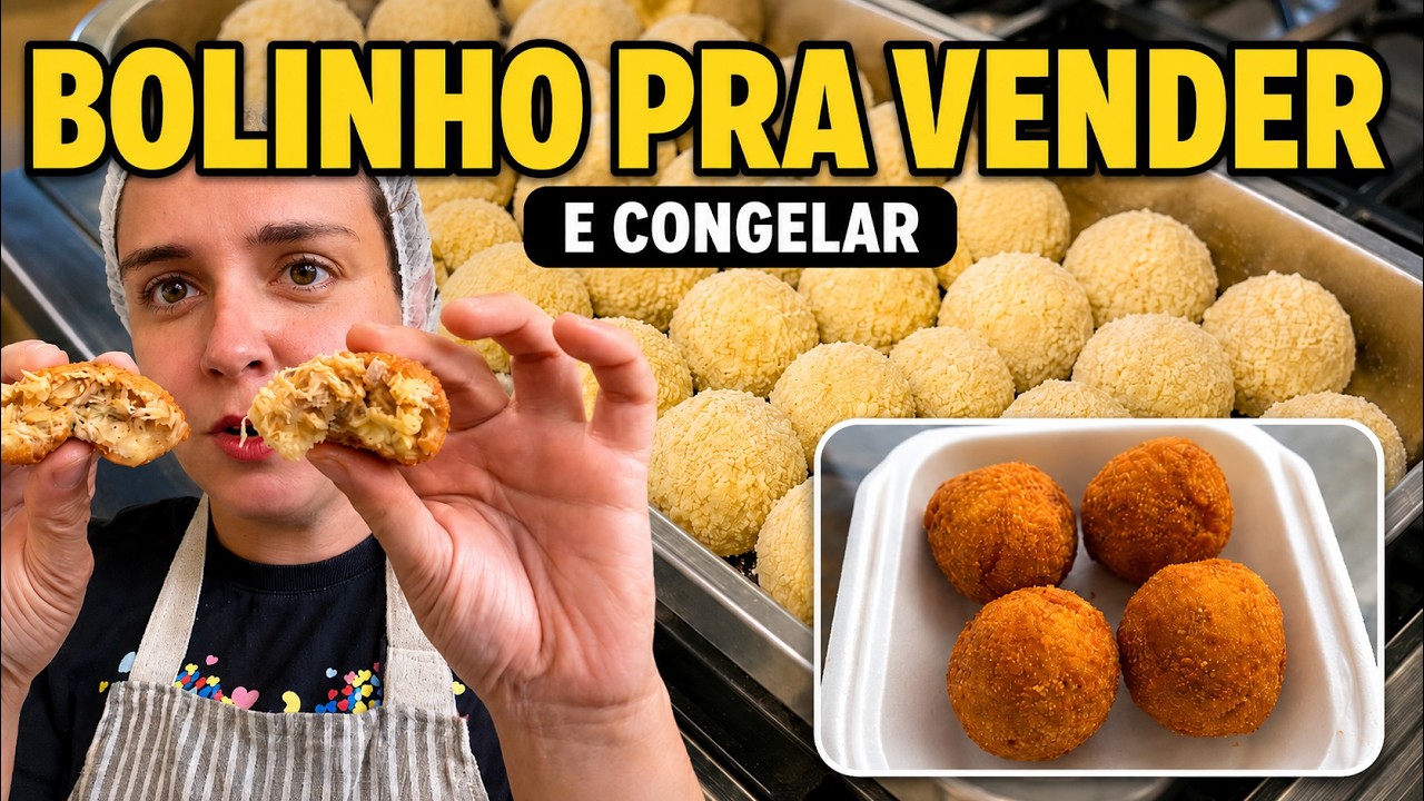Como fazer bolinho de frango com massa de batata perfeito para congelar