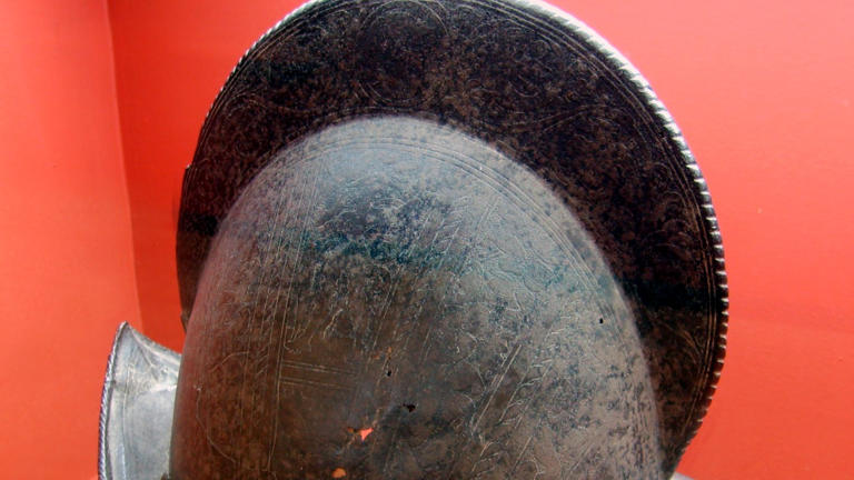 The Spanish helmets, snagged in fishing nets near Benicarló, now rank ...
