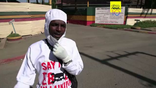 Kenyan police fire tear gas, make arrests at US Ebola centre protest