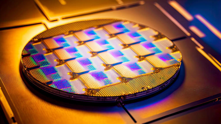 Modern chips are etched with ultraviolet light at scales smaller than a ...