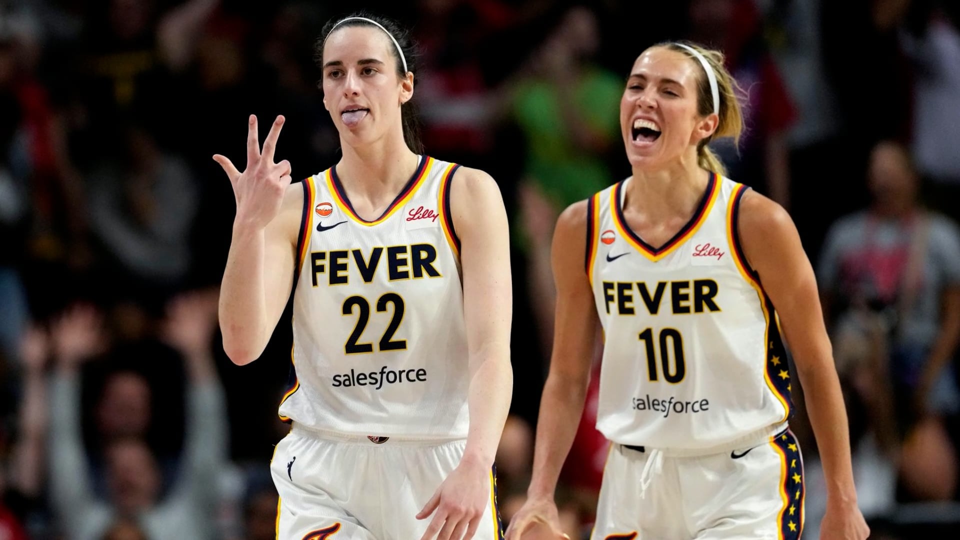 Fever's Clark hits last-second three to seal win over Mystics