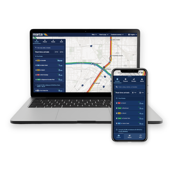 New MARTA app provides real-time transit information, trip planning ...