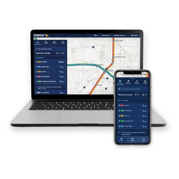 New MARTA app provides real-time transit information, trip planning ...