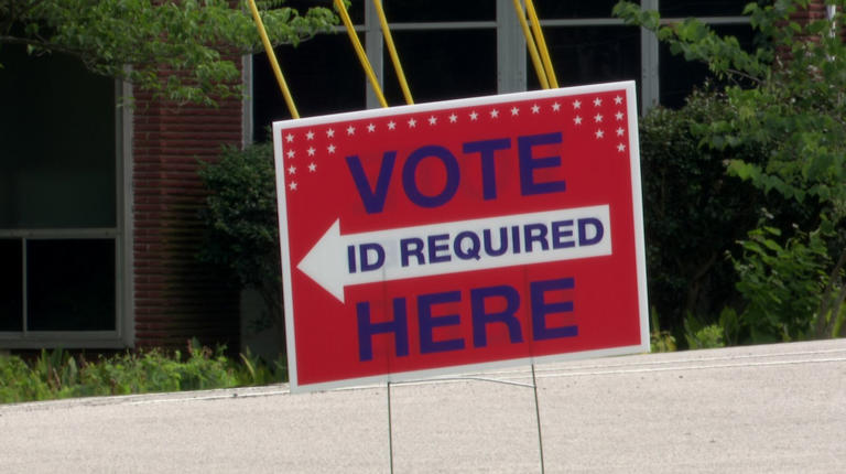 Voters use emergency paper ballots at Pickens County poll