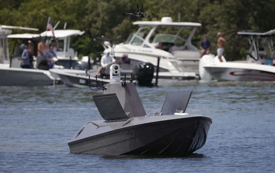 US uses drone boat in first-of-its-kind pilot rescue