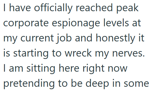 Employee expresses guilt for looking for another job while on the clock ...