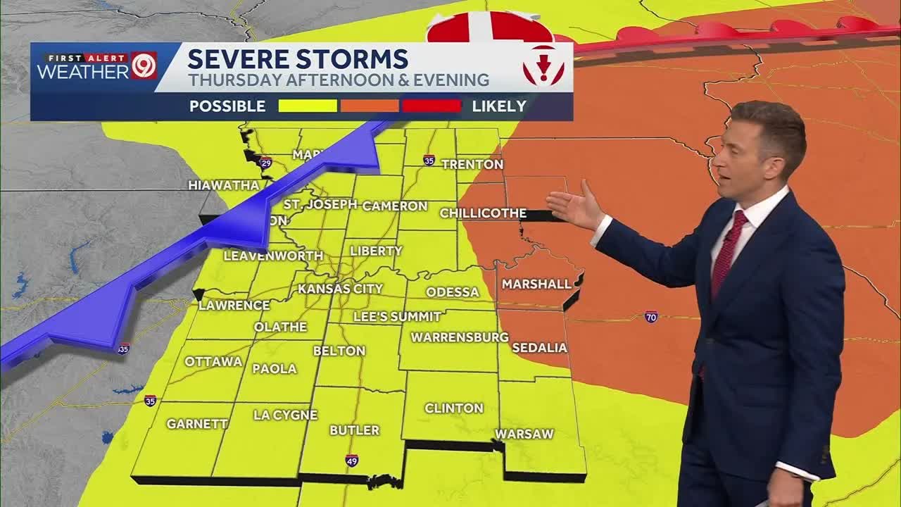 Kansas City weather - severe storm chances monitored for Wednesday ...